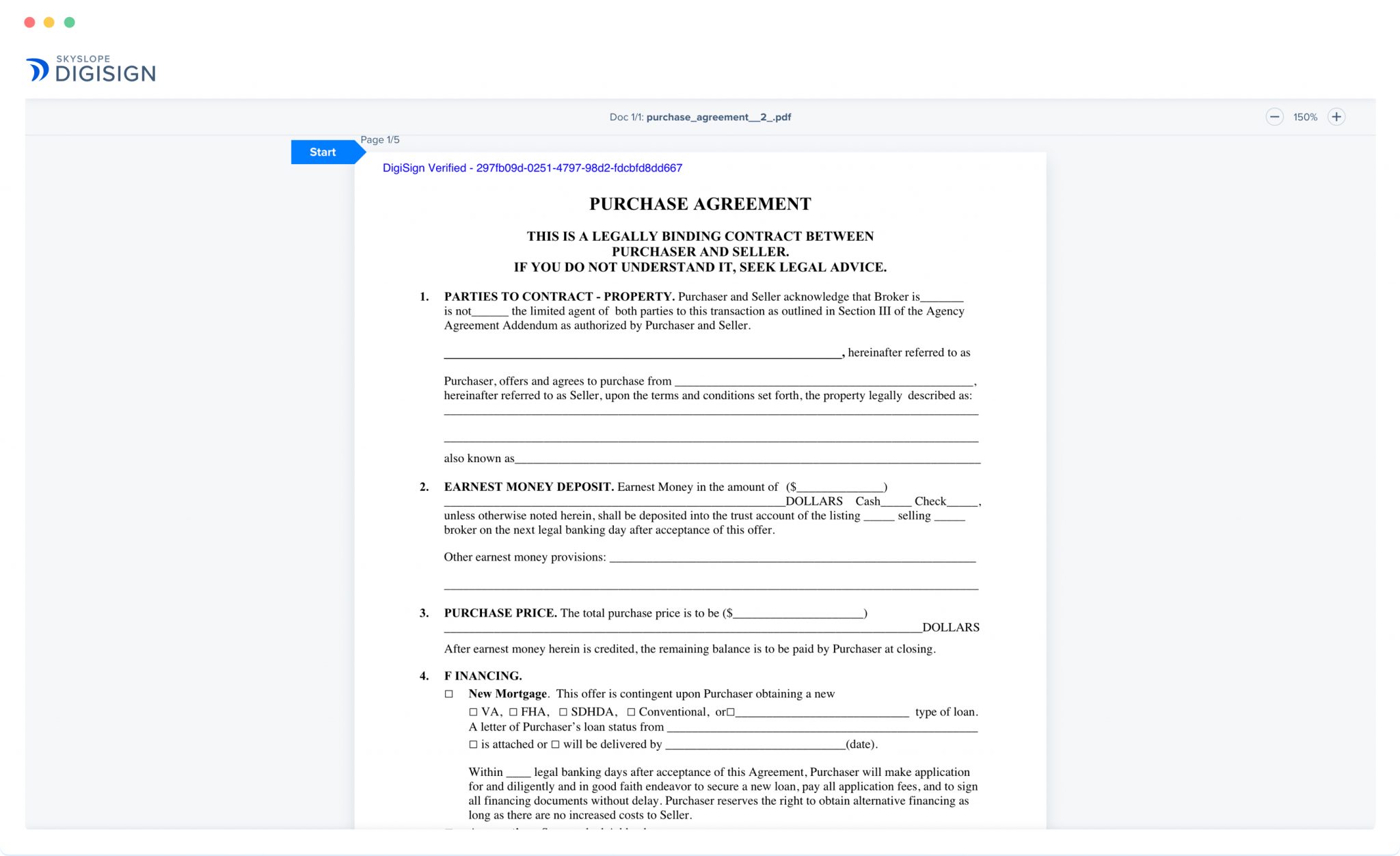 Send Documents Securely | DigiSign Real Estate E-Signature Software ...