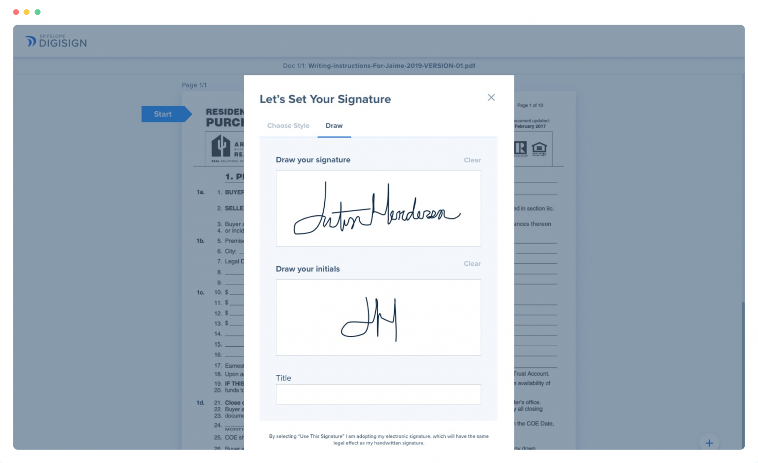 Send Documents Securely | DigiSign Real Estate E-Signature Software ...